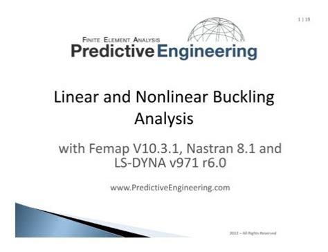 Linear And Nonlinear Buckling Analysis Predictive Engineering