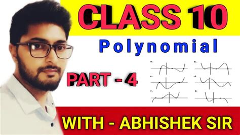 Class 10 Polynomial Graphs Of Polynomial Questions Youtube