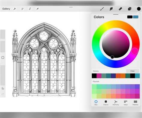 Artstation 100 Procreate Vintage Windows Stamps Procreate Gothic Windows Stamps Procreate