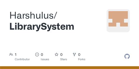 github harshulus librarysystem