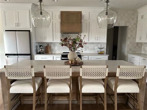 Kallie Woven Counter Stool With Handwoven Rope And Off White Linen Blend