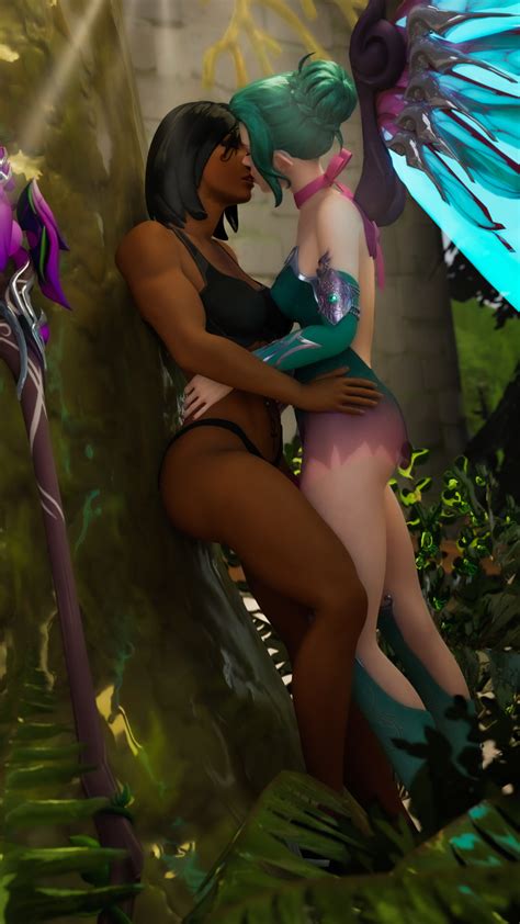 Rule 34 3d Alternate Costume Dark Skinned Female Eichenwalde Map Fairy Forest Kissing Mercy