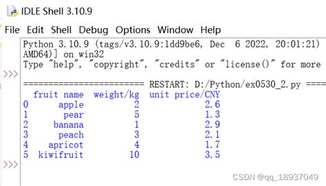 Python中pandas库中的dataframe数据结构创建举例使用dataframe创建数据 Csdn博客