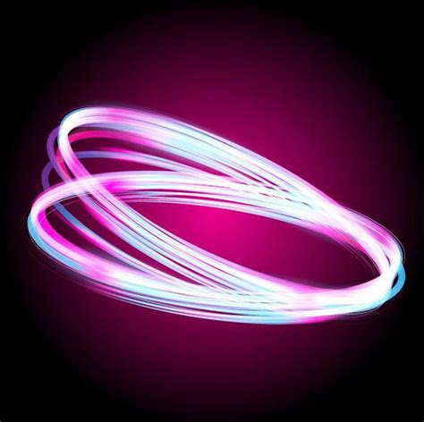 추상 네온 조명 효과 벡터 일러스트 Eps Uidownload
