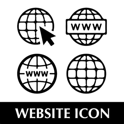 premium vector web icon set website set icon vector