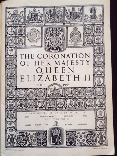 Entire Original Coronation Programme 1953 Queen Elizabeth Ii 1808207649