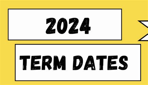 Term Dates 2024