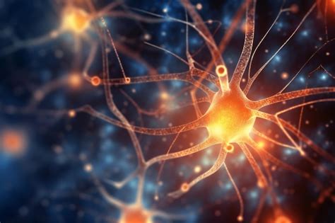 Premium Ai Image Network Brain Cells Connections Abstract Background Closeup Wallpaper