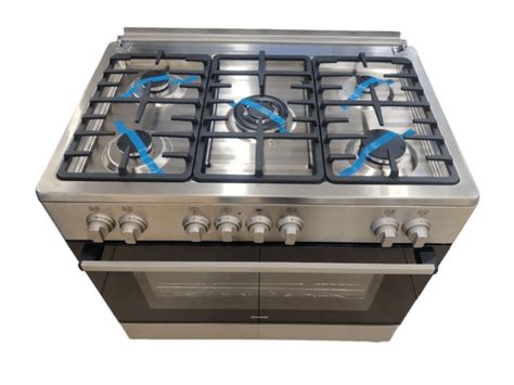 Buy New Kenwood 90cm Gas Cooker With Electric Oven Gce90 5 Gas Burners Cast Iron Pan Support