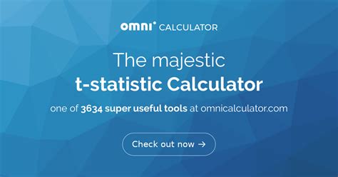 T Statistic Calculator