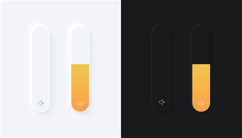 Minimalist Volume Bar Ui Neumorphism Design 15272663 Vector Art At Vecteezy