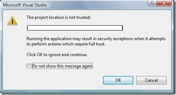 Problem Loading Solution Security Exception Lausdahl