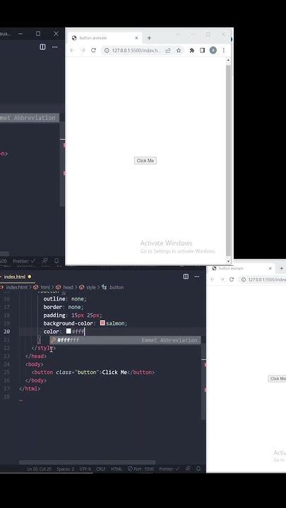 How To Make Button Animate Using Html Css Shorts Html Css Htmlcss Coding Programming
