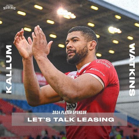 Kallum Watkins Salford Red Devils Rugby League Club Captain Has Been