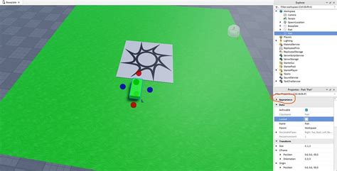 I Cannot Click On The Appearance When Trying To View Properties Of A Part Creations Feedback