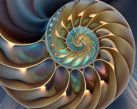 Создать мем морская раковина золотая спираль Nautilus ракушка спираль Картинки Meme