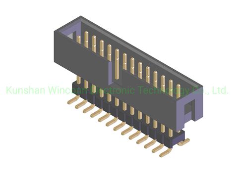 Box Header Pin Header Pitch 2 54mm Vertical SMT Type China Pin Header And Pin Connector