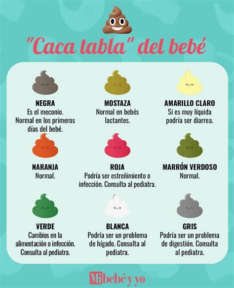 Cacas Del Bebé Guía Completa De Colores Y Texturas