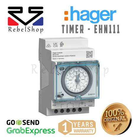Hager Timer Ehn111 Time Switch Analog Otomatis Auto 16a 230v 50hz 24h Lazada Indonesia