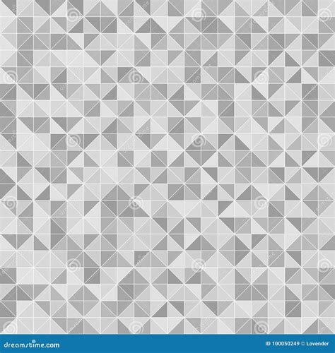 Gray Right Triangle Pattern Seamless Vector Background Stock Vector