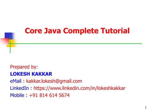 Core Java Complete Notes Contact At 91 814 614 5674 Pdf