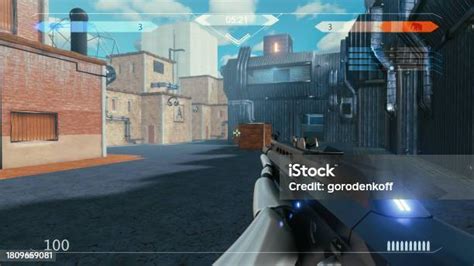 공상 과학 1인칭 슈팅 게임의 모형 3d 게임 연습 우주선에 총을 쏜 Fps 비행 로봇과의 전쟁 고급 그래픽과 메커니즘으로