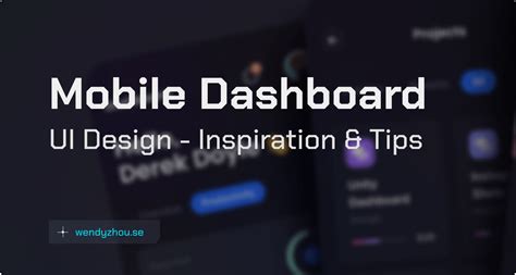 Mobile Dashboard Ui Design Inspiration Wendy Zhou