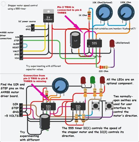 Stepper Motor Speed And Direction Control Without A Microcontroller 6 Steps With Pictures