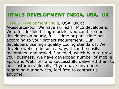 Ppt Hire Html5 Developer India Powerpoint Presentation Free Download