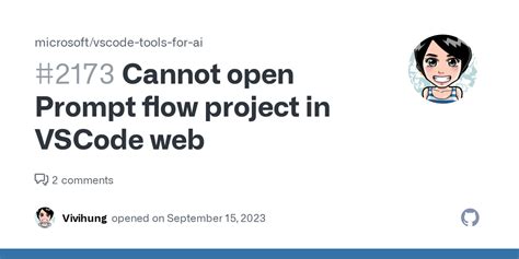 cannot open prompt flow project in vscode web · issue 2173 · microsoft