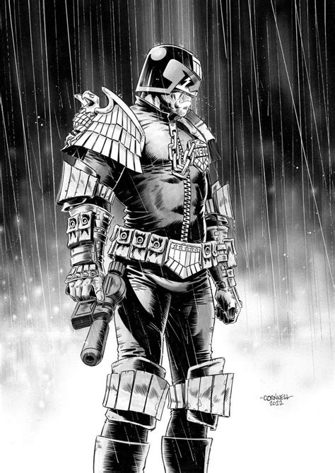 Judge Dredd Abbozzi A Matita Fumetti Matita