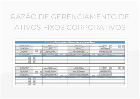 Modelos De Planilhas Gerenciamento De Ativos Para Microsoft Excel E