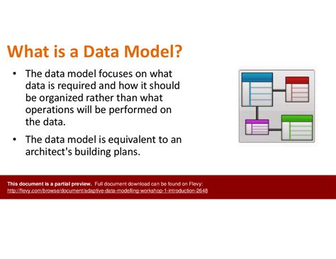 Adaptive Data Modelling Workshop Introduction PPT Slide Deck