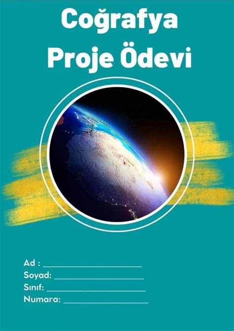 Coğrafya Proje Ödevi Kapağı En Kaliteli İndirilebilir Tasarımlar Fastprint