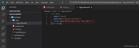 Sapui5 之xml Views 视图 笔记sap Xml页面 Csdn博客