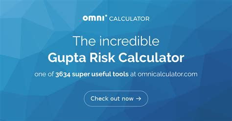 Gupta Risk Calculator