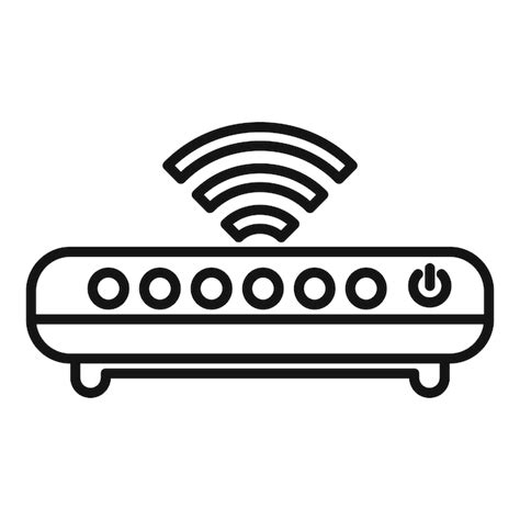 Premium Vector Router Providing Strong Wifi Signal Connection Icon