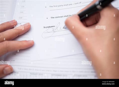 Woman Pen Documents Hi Res Stock Photography And Images Alamy