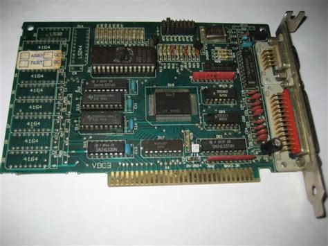 Pc Xt Isa Cga And Hercules Mda Color Graphics Dual Display Adapter Cardandlpt Works £42 95