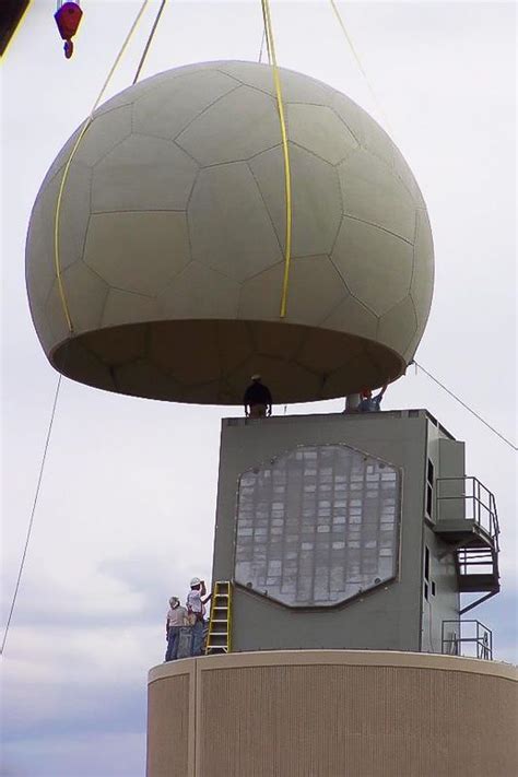 Phased Array Radar installation アンテナ 球体
