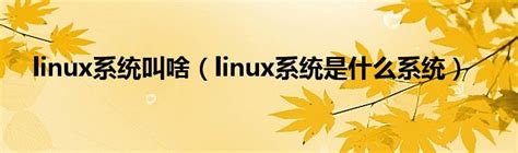 Linux系统叫啥(linux系统是什么系统)齐聚生活网 Linux系统叫啥(linux系统是什么系统)齐聚生活网