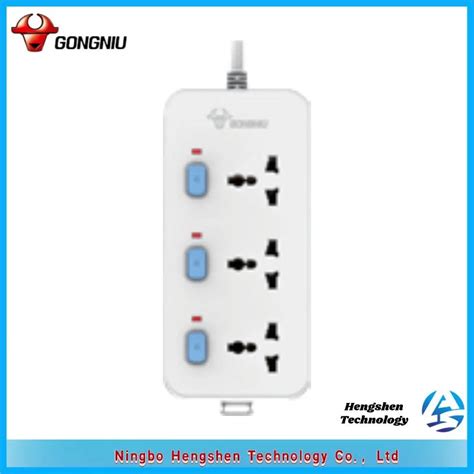 Universal Socket 4 Way Power Switch Socket Electric Expansion Strip Board With Safety Shutter