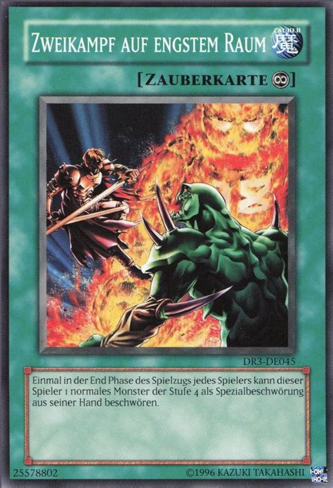 Recollectibles Sammelkarte Yugioh Karte Zweikampf Auf Engstem Raum Yu