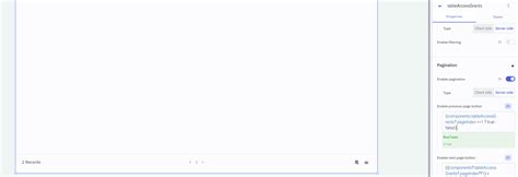 Enabling Disabling Table Pagination Buttons Is Not Reloading With Data · Issue 7982 · Tooljet