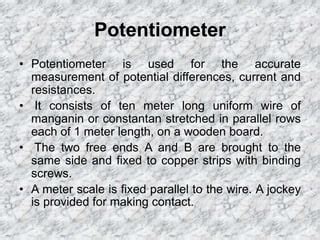 Potentiometer Pptx Physics Science