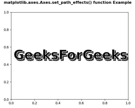 Python 中的 Matplotlib Axes Axes Set Path Effects 【布客