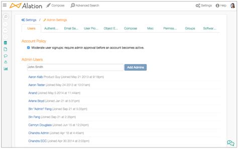 Users Tab — Alation User Guide