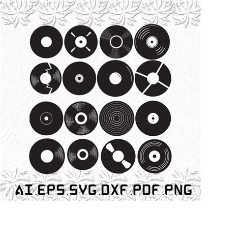 Vinyl Record Svg Vinyl Svg Record Svg Music Dj Svg Ai Inspire