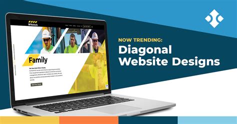 why diagonal website designs are so on trend blue compass