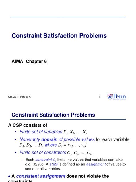 Csp Solving Techniques Pdf Discrete Mathematics Areas Of Computer